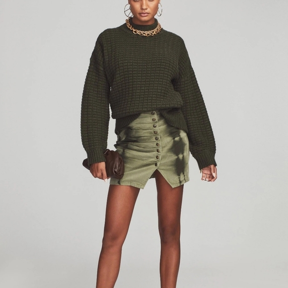 Retrofete | Skirts | Womens Retrofete Ruched Mini Skirt | Poshmark